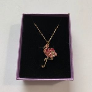 Jewelry | Flamingo Crystal Necklace | Poshmark